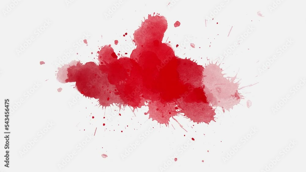 ink splatter slow motion compositing. dark red Ink Splatter Reveal the ...