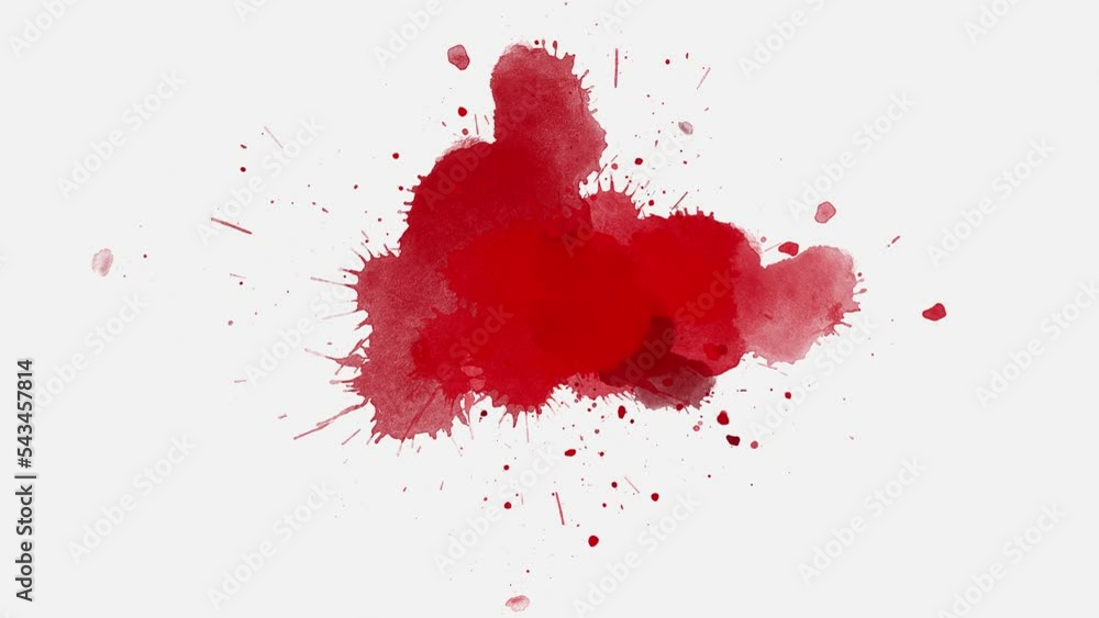 ink splatter compositing. dark red Ink Splatter Reveal the effect ...