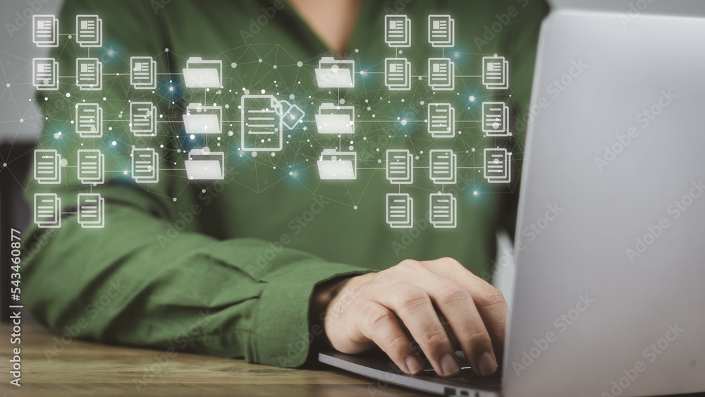 Document Management System(dms) concept, a comprehensive document ...