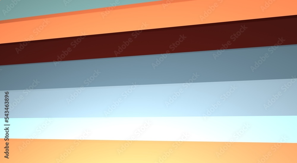 3d rendered illustration background of beautiful color palette with ...
