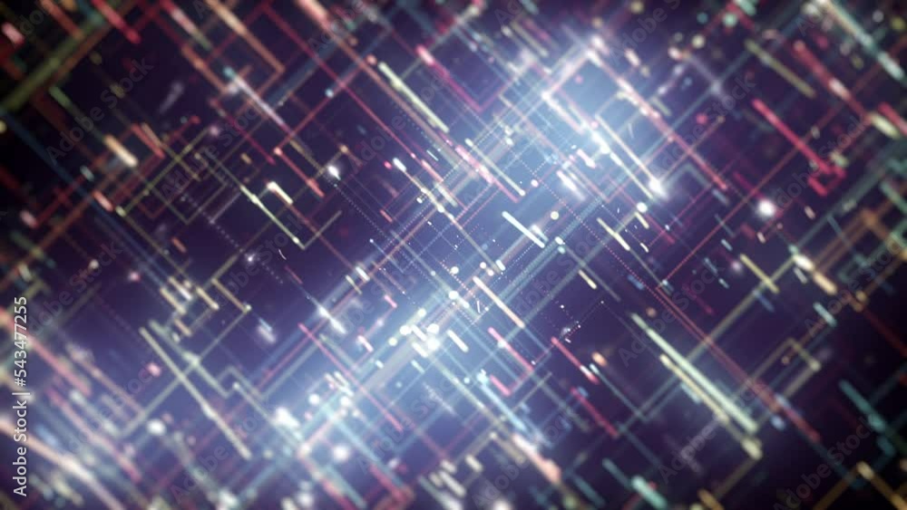 Abstract Digital Data Technology Background/ 4k animation of an abstract high technology ...
