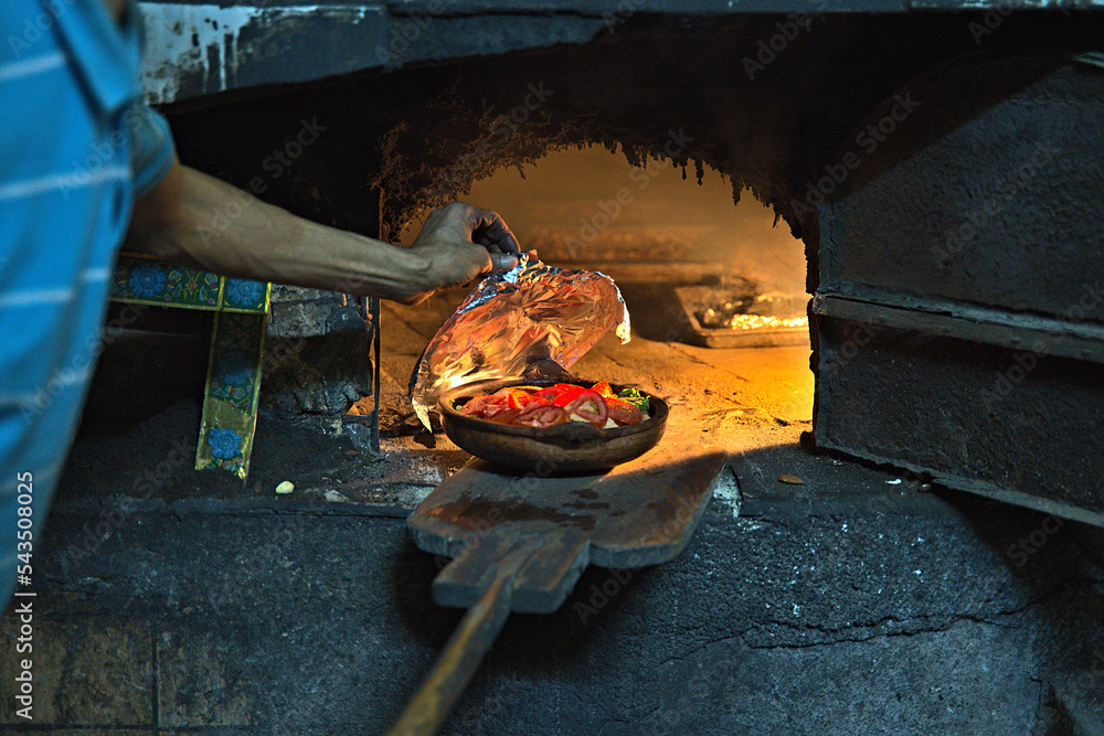 A community oven in the town of Tanger, which is used by a local Stock ...