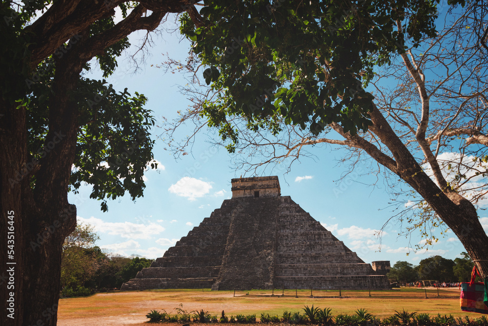 Pyramid and city in ruins in Tulum Mexico. Stock Photo | Adobe Stock