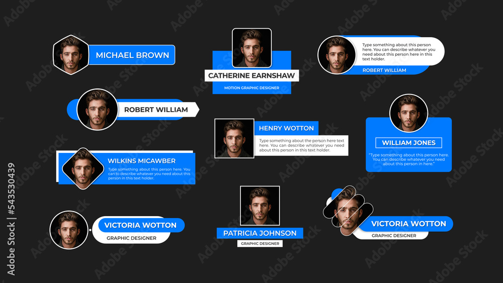 Title Overlays with Photo Stock Template | Adobe Stock