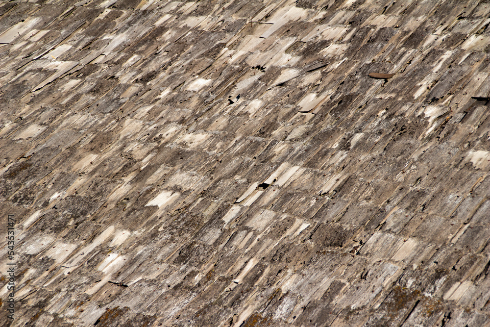 Full frame abstract texture background of a deteriorating century old ...