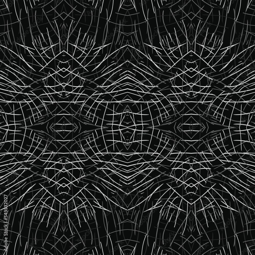 Seamless fractal pattern in vector format for printed fabrics or any ...