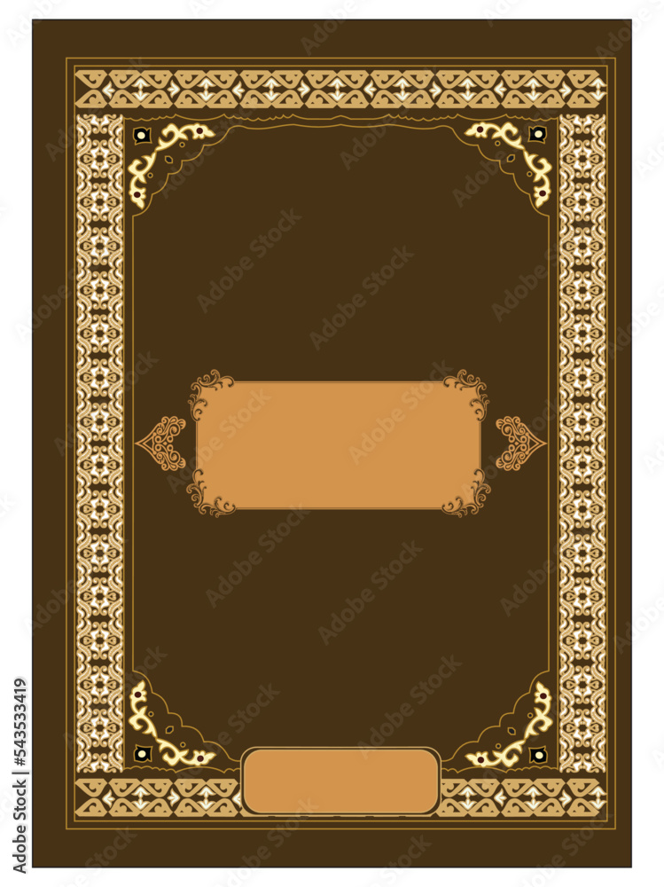 Traditional Arabic Design. Elegance Background with Text input area in ...