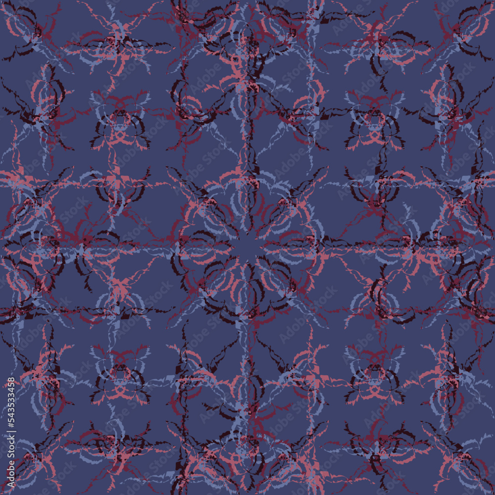 Seamless fractal pattern in vector format for printed fabrics or any ...