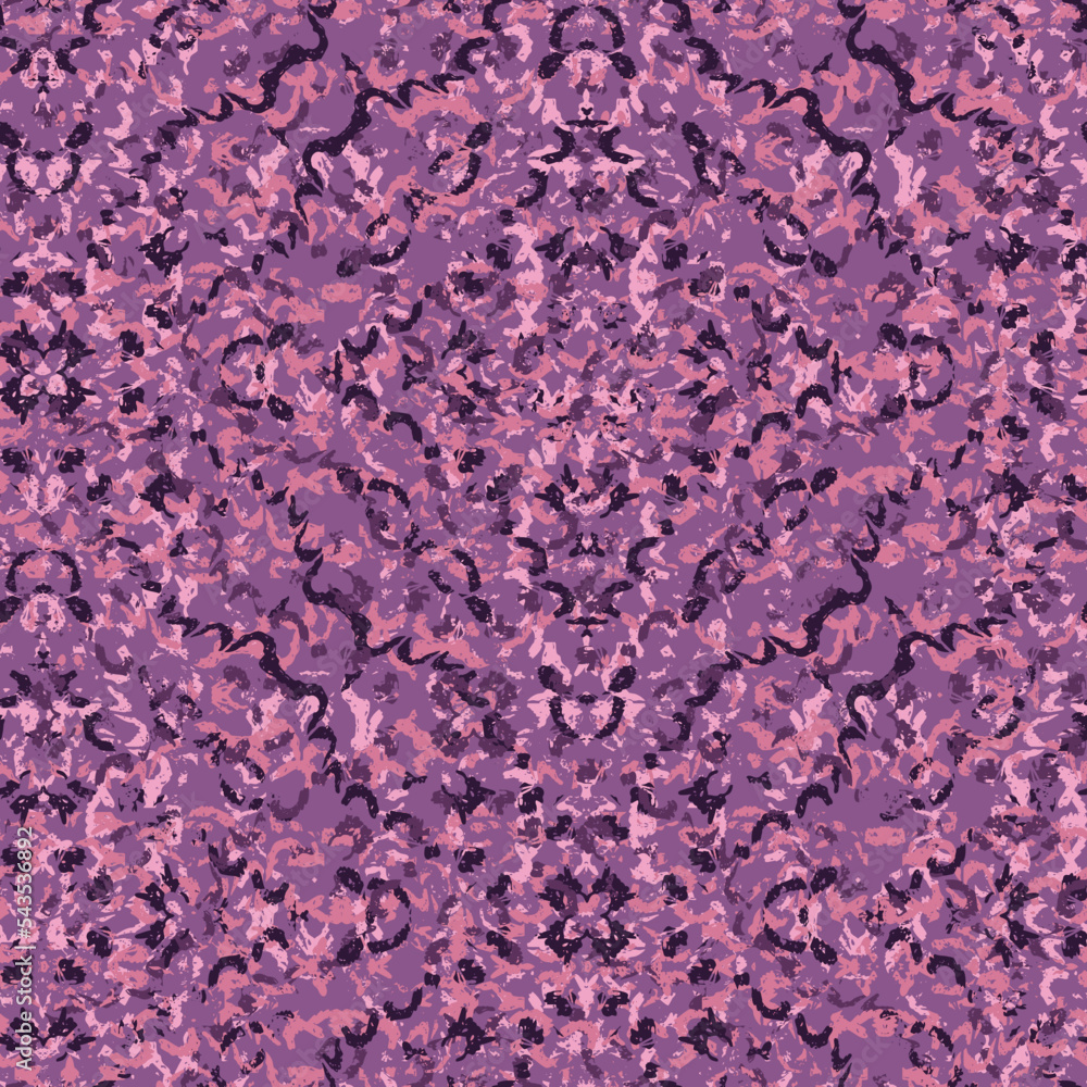 Seamless fractal pattern in vector format for printed fabrics or any ...
