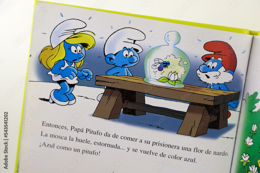 The Smurfs storybook. Characters created by Peyo. TV series. Book for ...