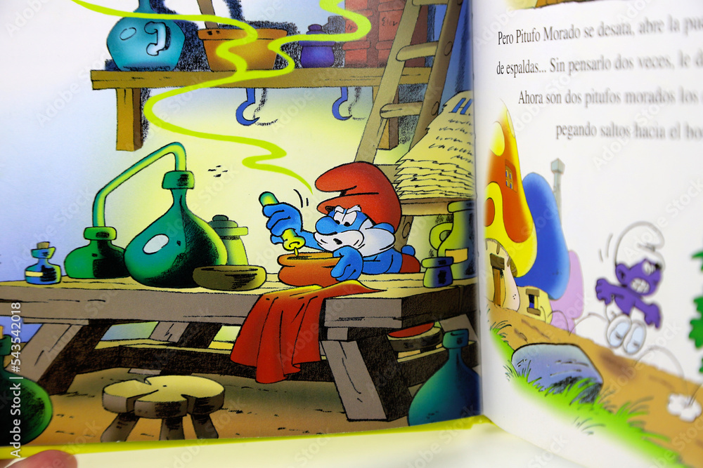 The Smurfs storybook. Characters created by Peyo. TV series. Book for ...