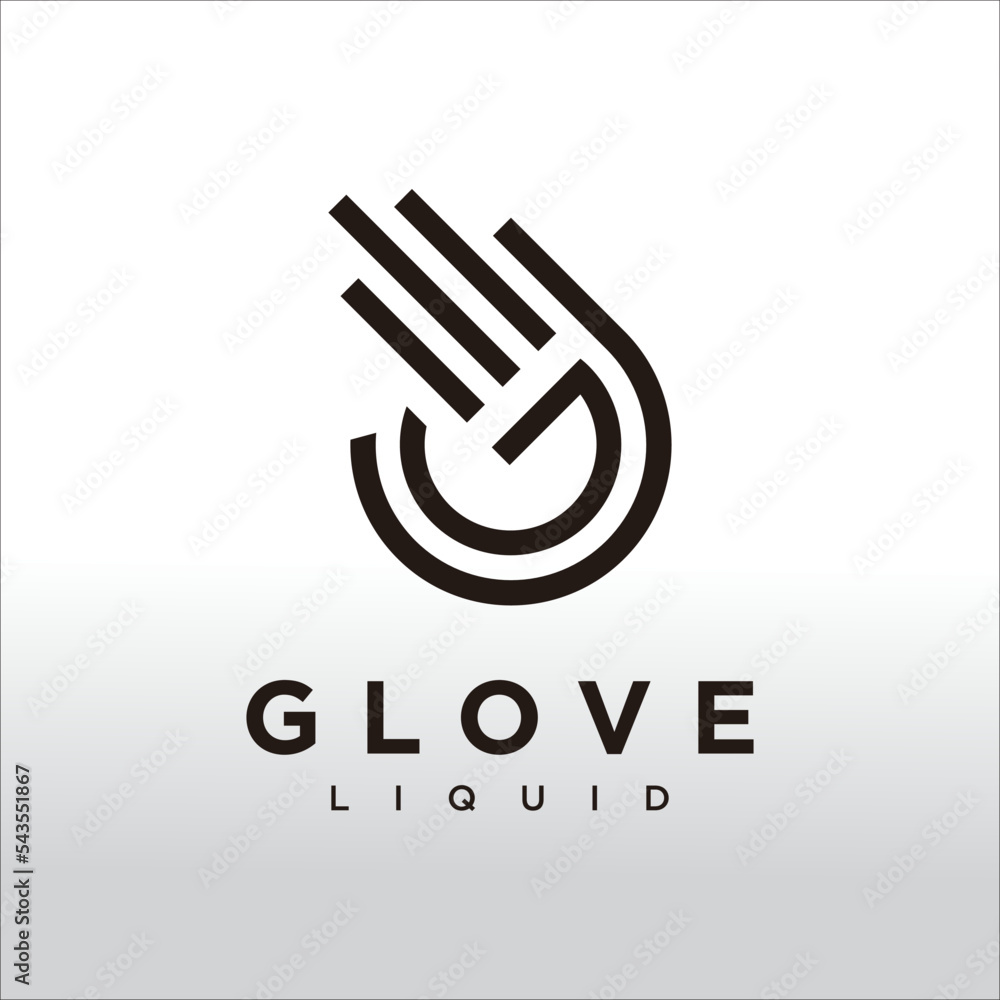 G Letter With Hand logo design vector Stock Vector | Adobe Stock