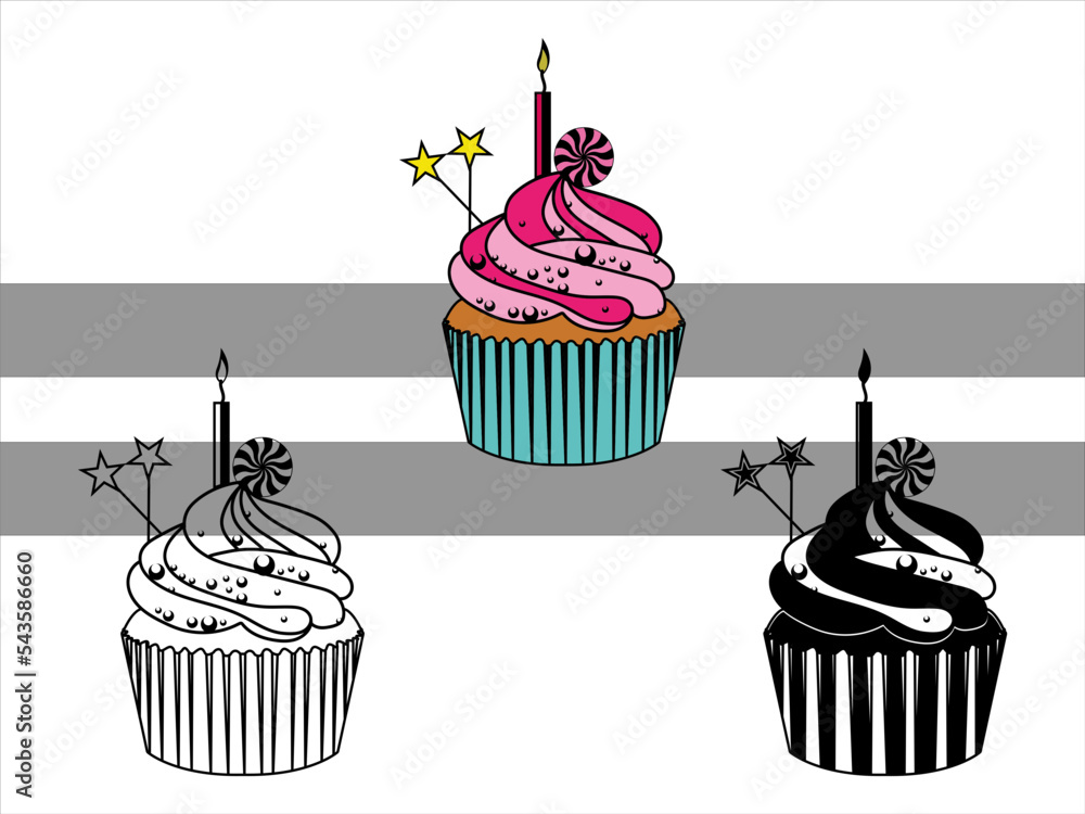 Cupcake SVG | Sweet Cupcake Svg | Food Svg | Baking Svg | Dessert Svg ...