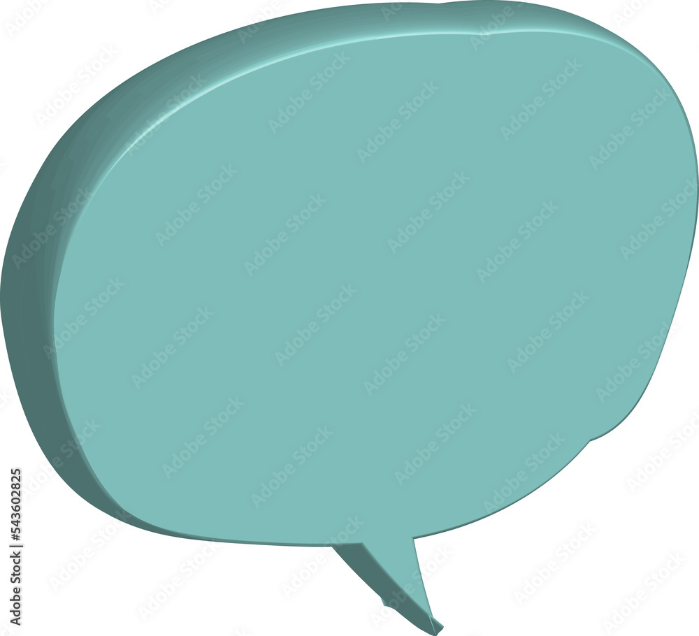 3D speech bubble Stock Illustration | Adobe Stock
