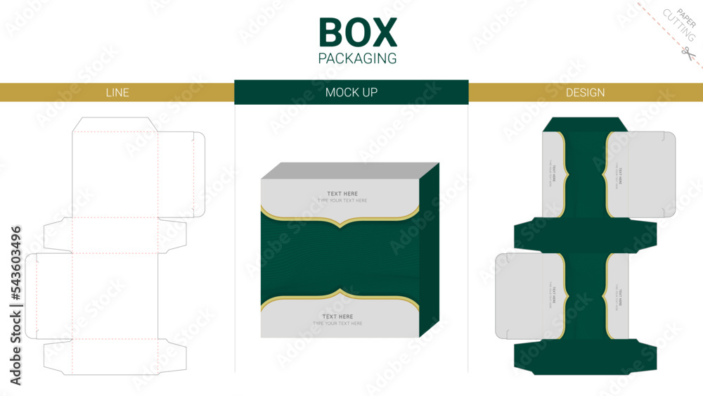 Poster Box packaging and mockup die cut template – Tableau | Europosters