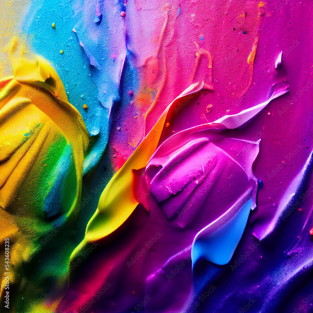 CMYK Color powder explosion background - cyan magenta yellow and ...