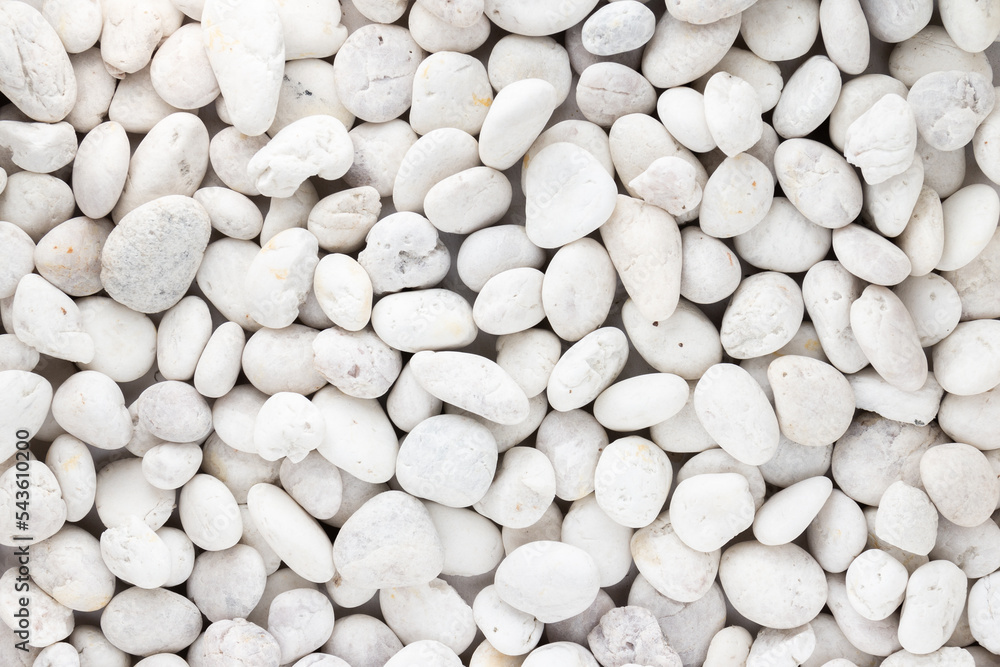 White pebbles stone or river stone texture and background Stock Photo ...