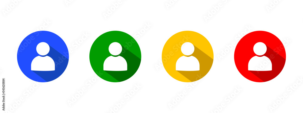 Avatar icon. Human. A person's badge. Vector. Social media profile ...