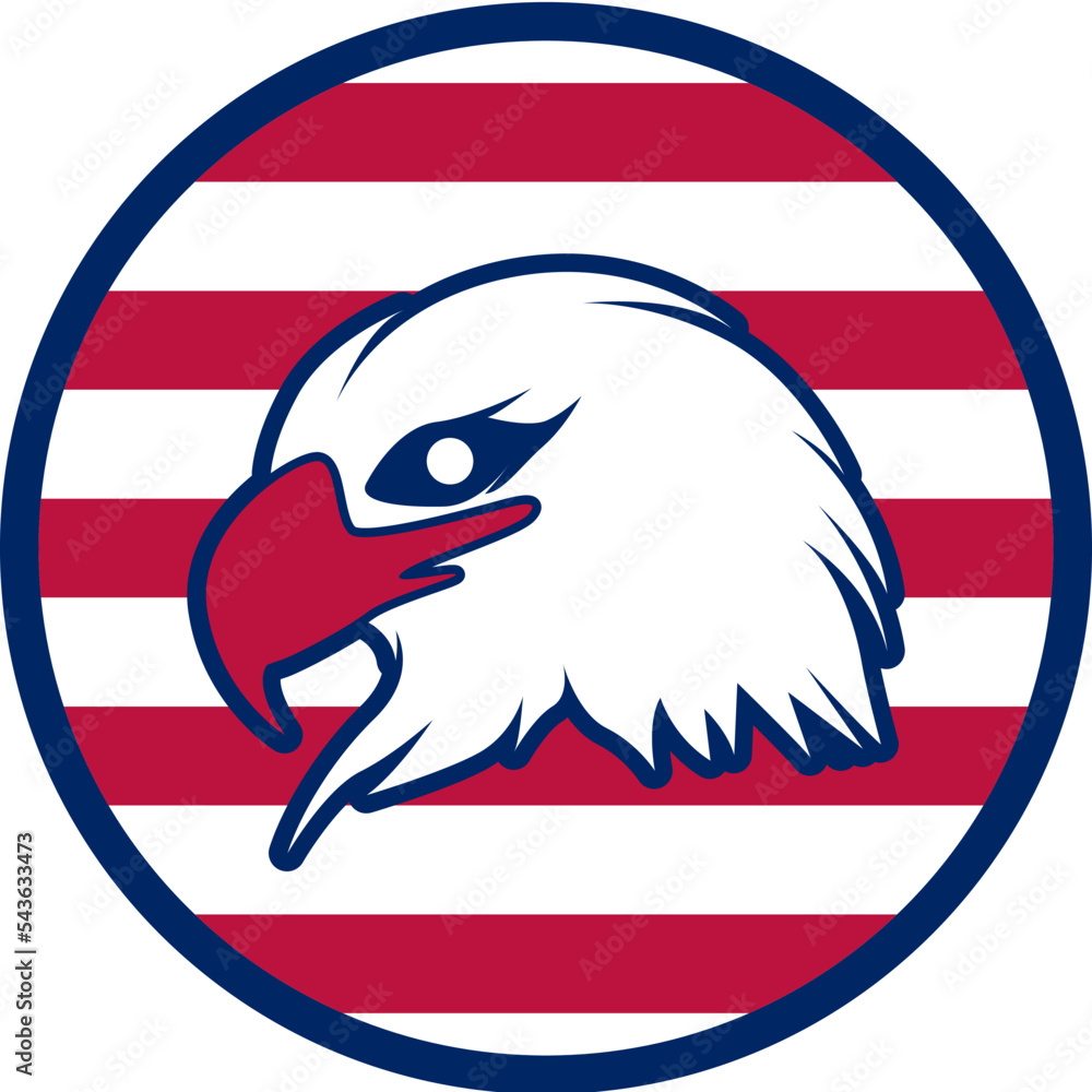 Eagle Logo Badge Stock Vector | Adobe Stock