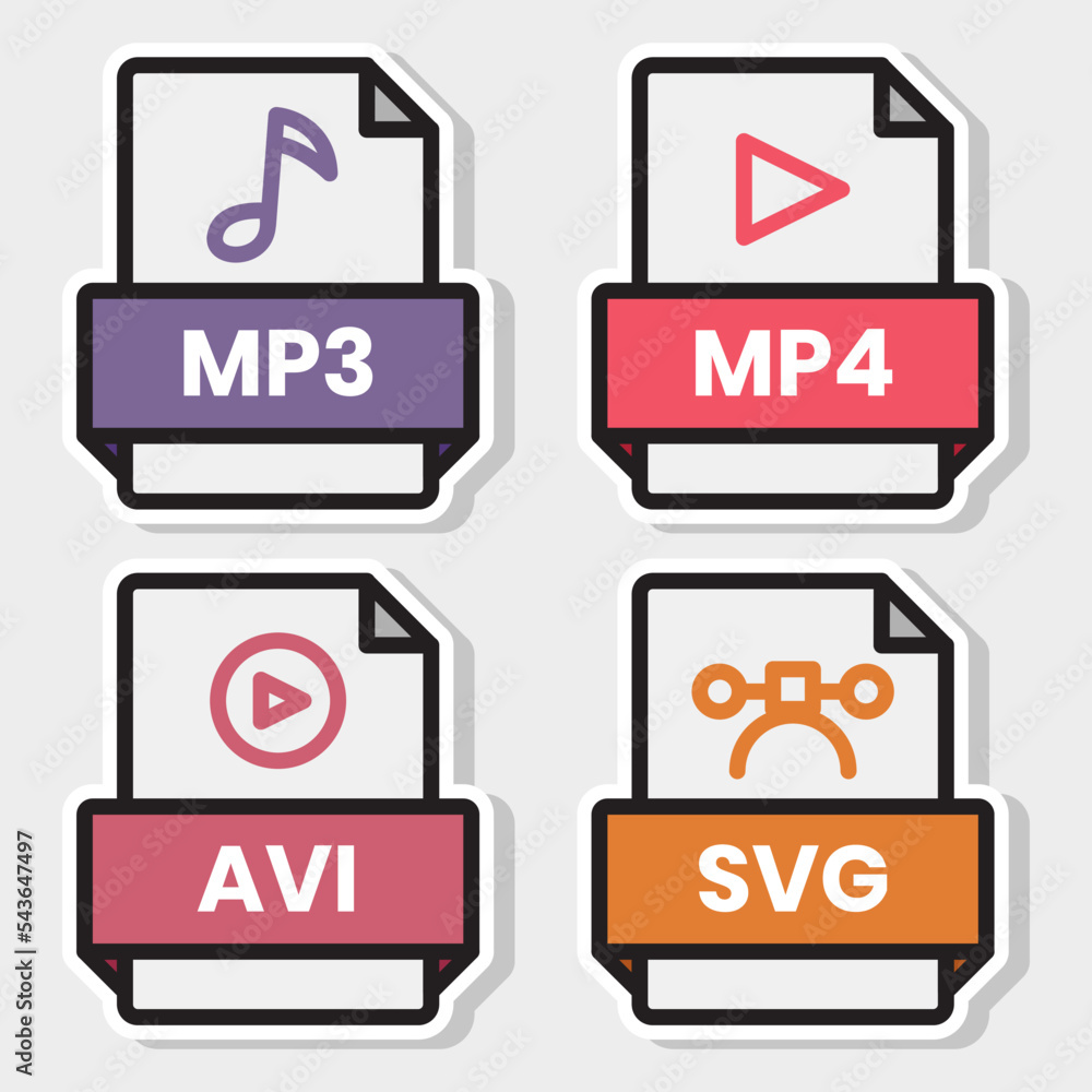 Document file format folder pdf doc xls jpg zip txt png json ppt csv ...