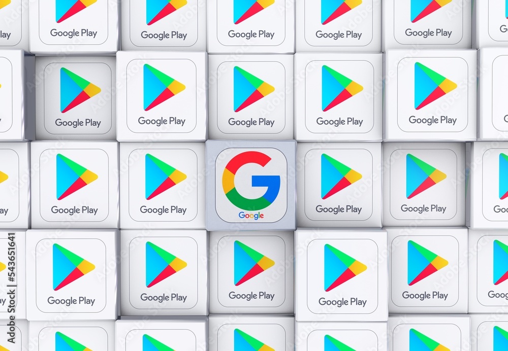 google play store, google background Stock Photo | Adobe Stock