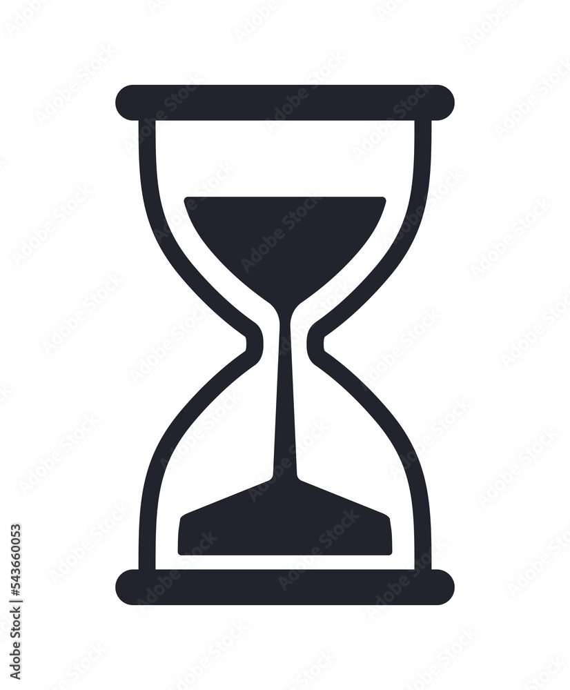 Hourglass timer symbol sandglass icon Stock Vector | Adobe Stock