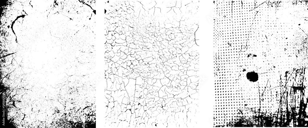 Grunge Urban Backgrounds set.Texture Vector.Dust Overlay Distress Grain ...