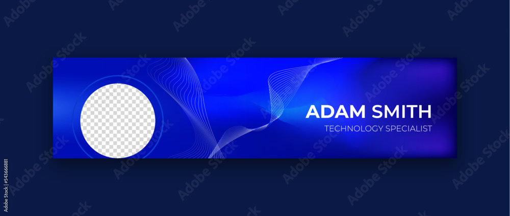 Modern technology LinkedIn cover or banner design of liquid mesh ...