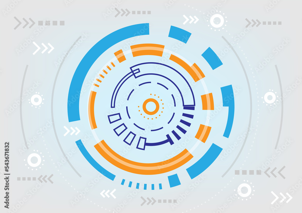 Grey white Abstract technology background,Hi tech digital connect ...