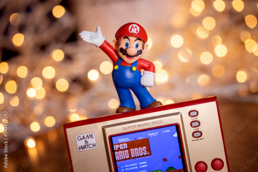 MOSCOW, RUSSIA - September 08, 2022: Super Mario Bros figure character ...