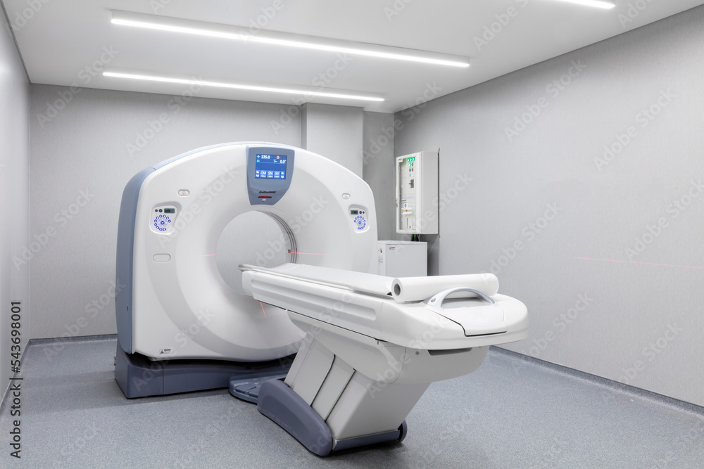 Medical CT or MRI or PET Scan Standing in the Modern Hospital Laboratory. CT Scanner, Pet ...