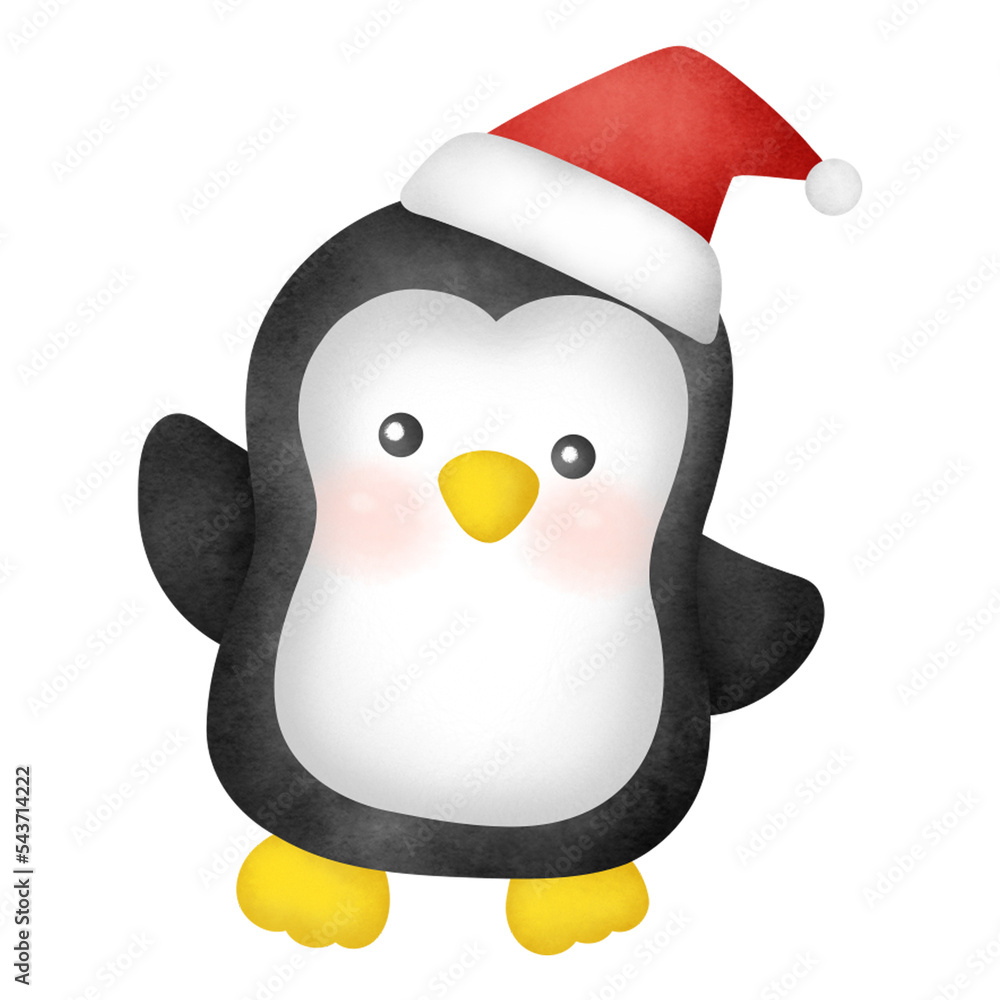 Christmas Penguin Clip Art