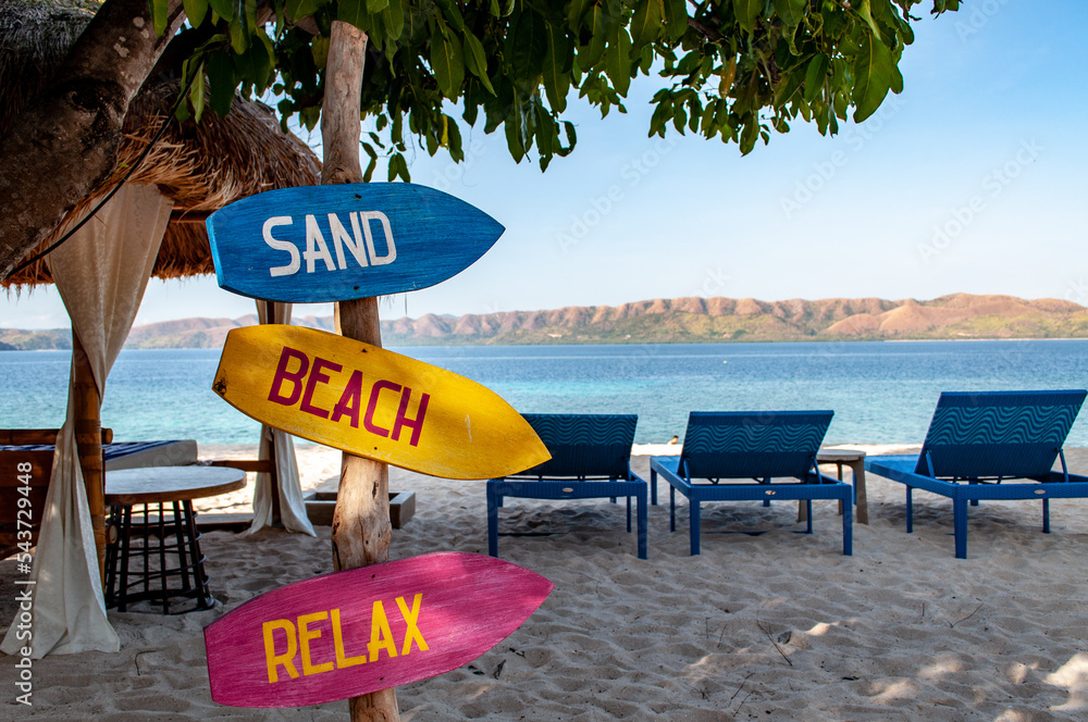 Coron Palawan Beach Sign Stock Photo | Adobe Stock