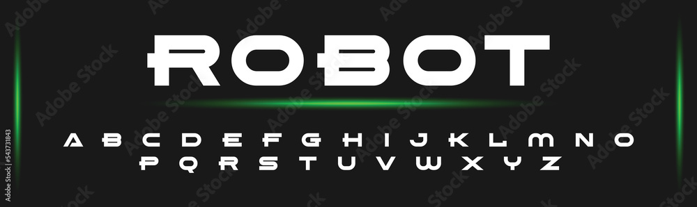 ROBOT Modern minimal typography font for personal and business use ...