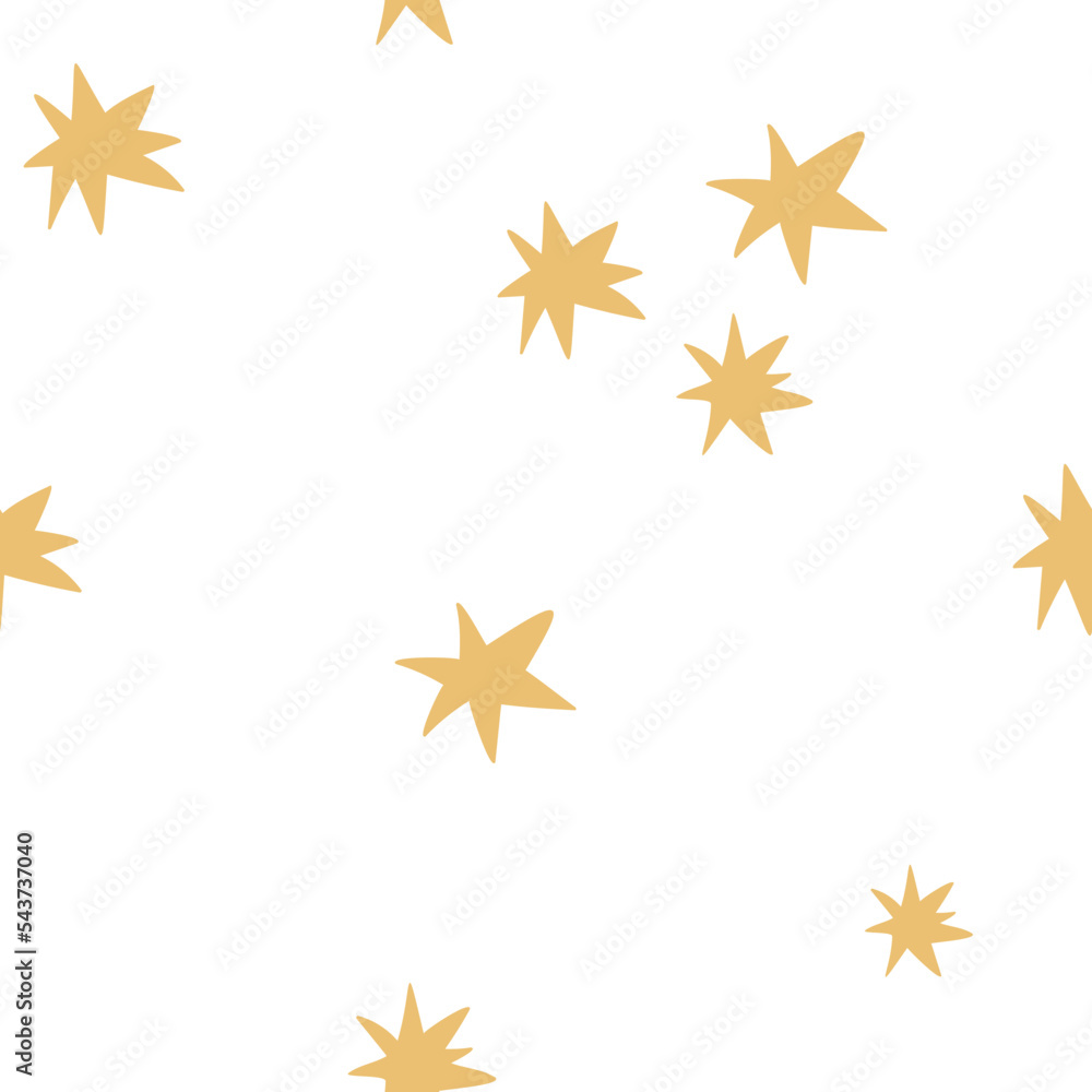 Christmas seamless pattern with stars, Vector illustration clipart in ...
