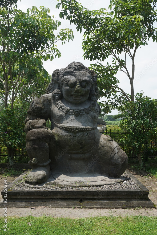 Totok Kerot statue in Kediri. This statue is a 3m tall inscription in ...