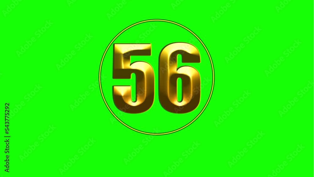 60 Seconds Countdown Timer on Green Screen Stock Video | Adobe Stock