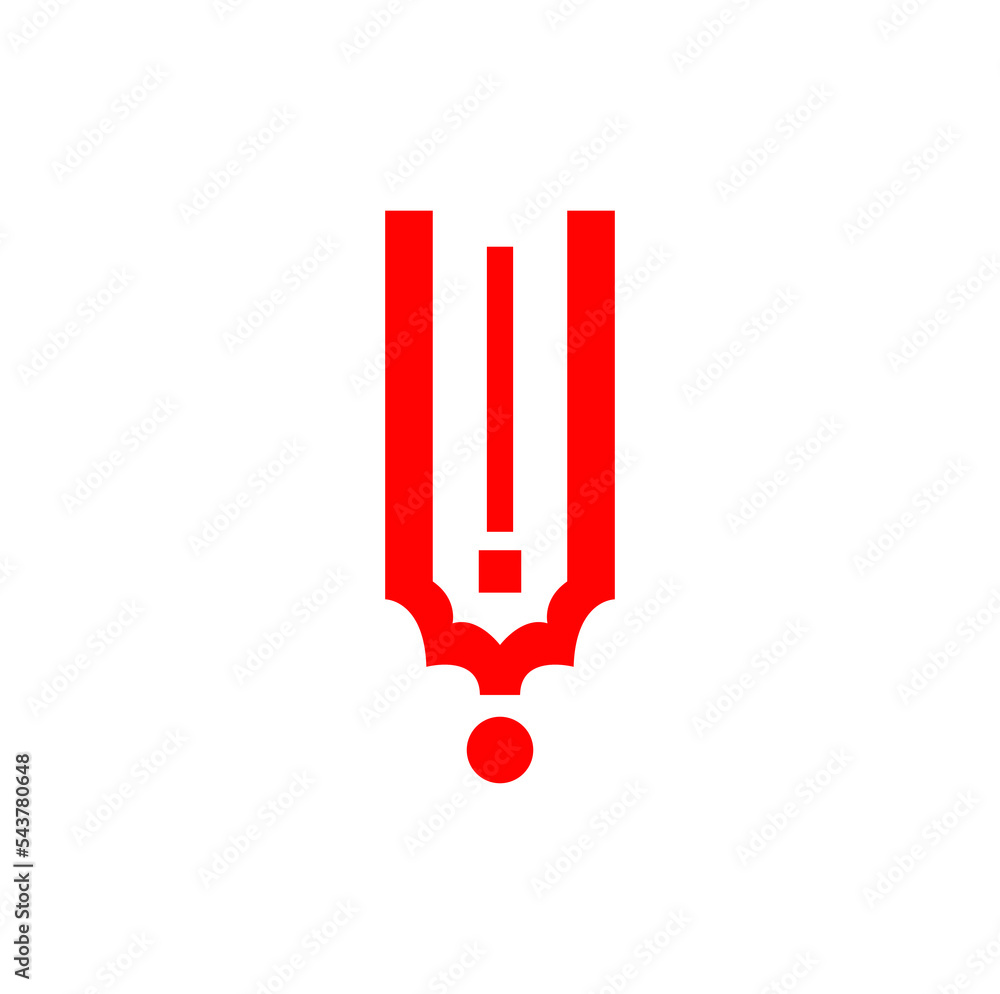 Lord Vishnu tilak with re color. Hindu red tilak iocn. Stock Vector ...