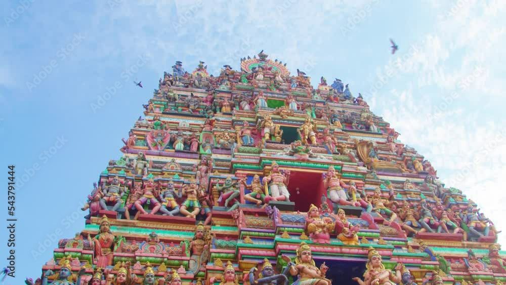 Indian Hindu Temple Shikhara Tower Of Temple Architecture Stock