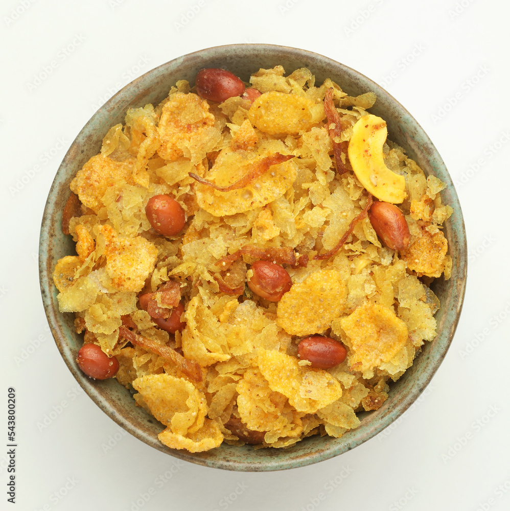 Poha Chivda or Chivada is an Indian popular snack.Poha Chivda or ...