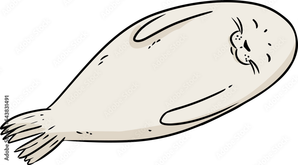 Baby earless seal lineart vector icon. Harp seal, Saddleback Seal ... Baby earless seal lineart vector icon. Harp seal, Saddleback Seal ...