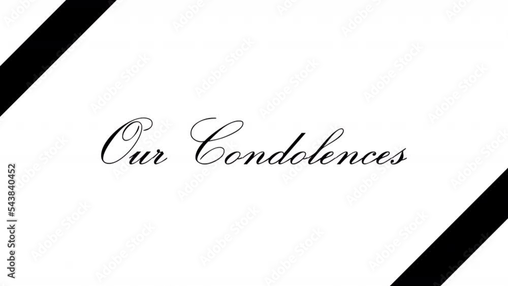 An elegant white card with a black text in a calligraphy font and ...