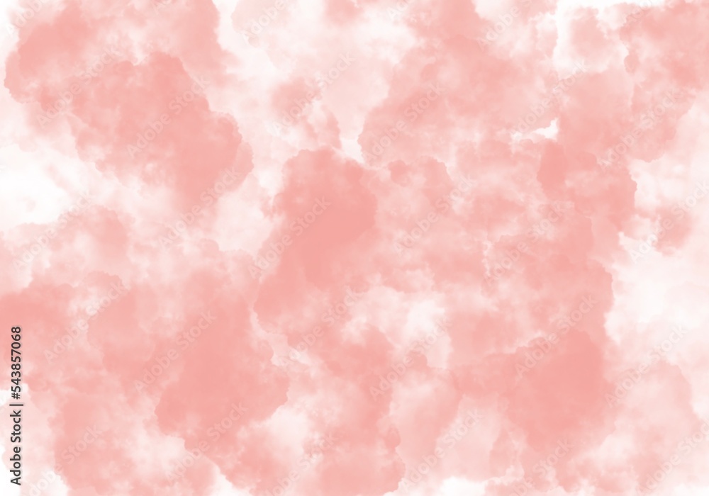 red haze watercolor splash painted background, pastel color with ...