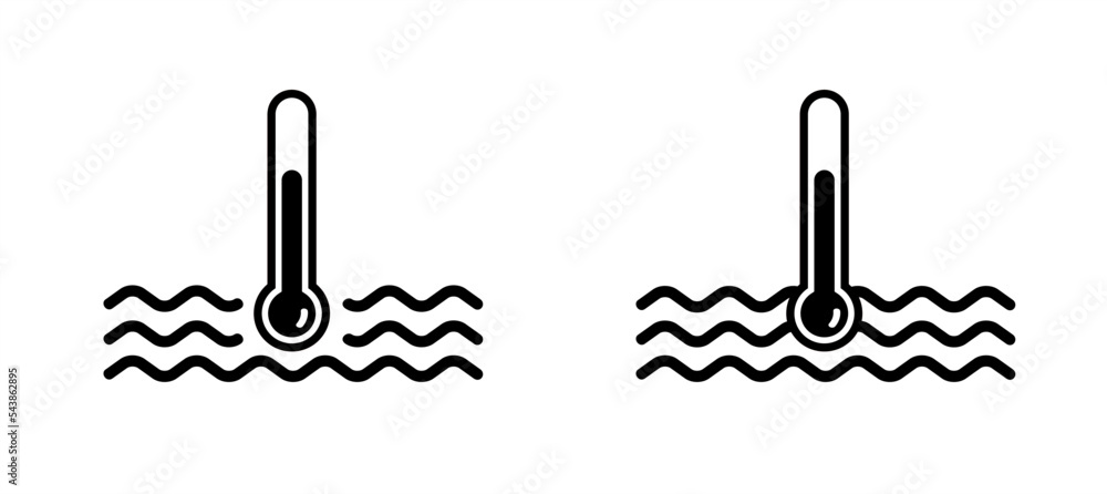 Car liquid temperature. Auto hot or cold water temperature, control ...
