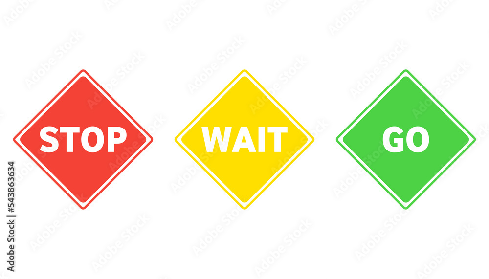 Stop And Wait Clipart
