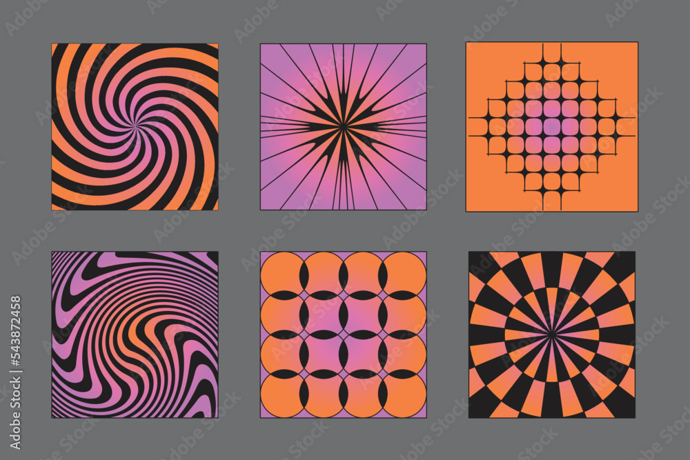 Vector set of design elements and illustrations in simple minimalist ...