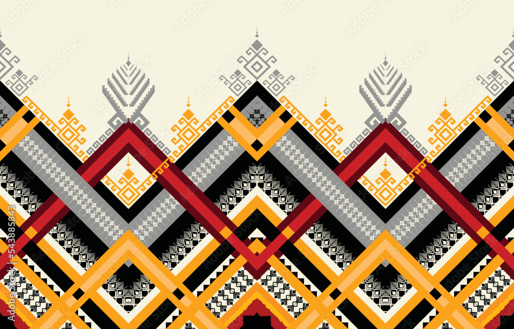 Ethnic geometric American, pattern, Tribal, Aztec motif seamless ...