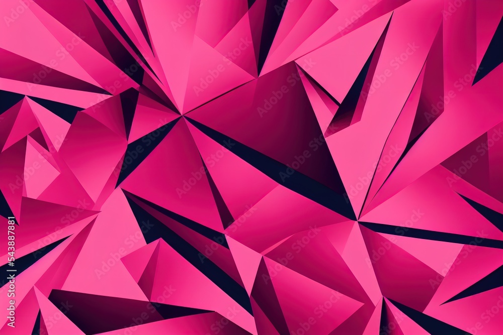 Hot Pink Background Digital Ilustration Pattern Wallpaper Stock Illustration | Adobe Stock