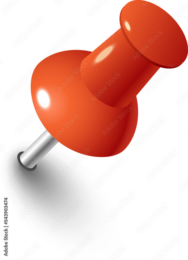 Red thumb tack mockup. Realistic office stationery Stock Vector | Adobe ... Red thumb tack mockup. Realistic office stationery Stock Vector | Adobe ...