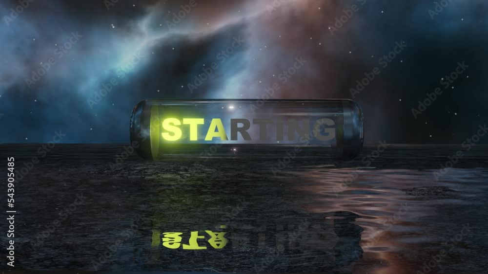 Cinematic Livestreaming Electric Capsule Starting Soon Screen ...